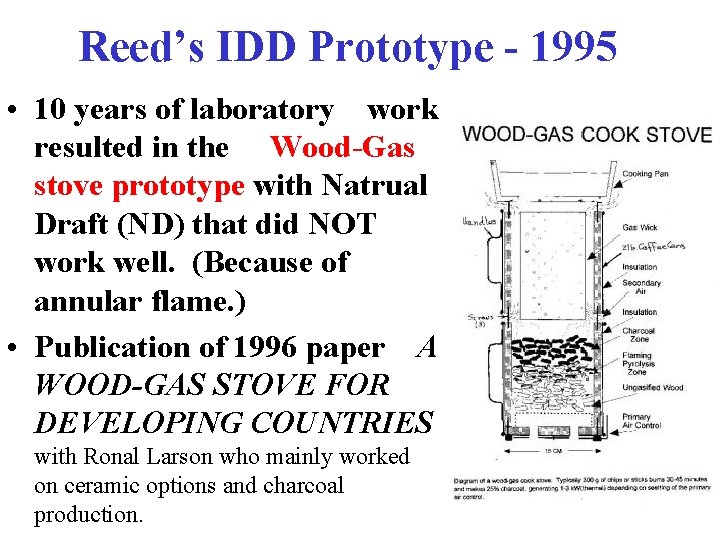 History of TLUD Gasifier Stoves TLUD TeeLud refers