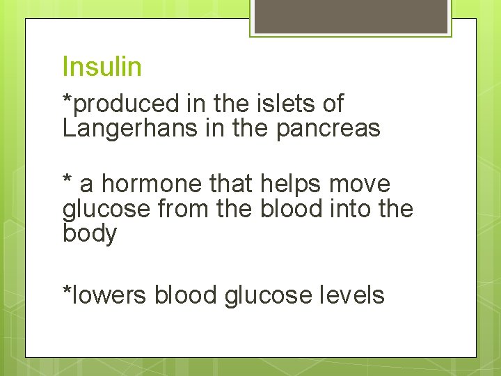 How the pancreas controls blood sugar levels Insulin