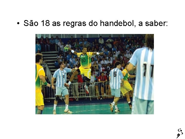 Regras do Handebol So 18 as regras do