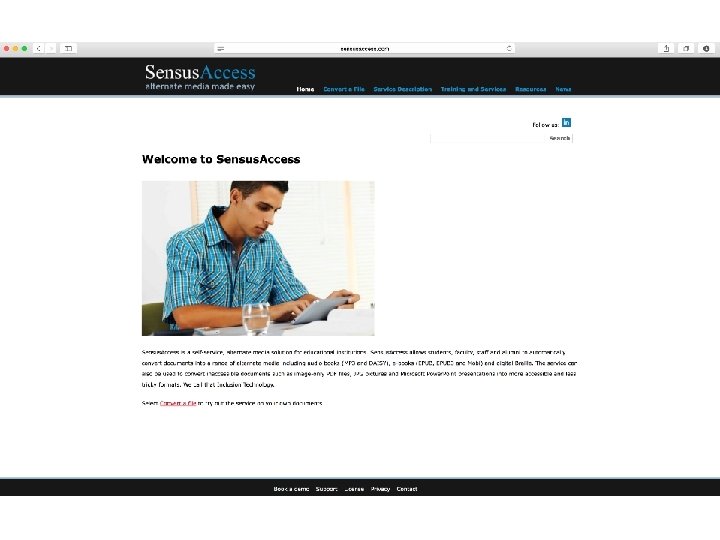 Sensus Access A new approach to support students