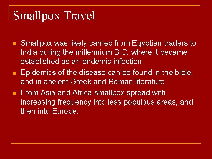 Smallpox Charlotte Mc Kinley Jessica Midence Izabella Messina