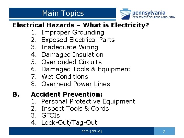 Electrical Hazards in Construction Bureau of Workers Compensation