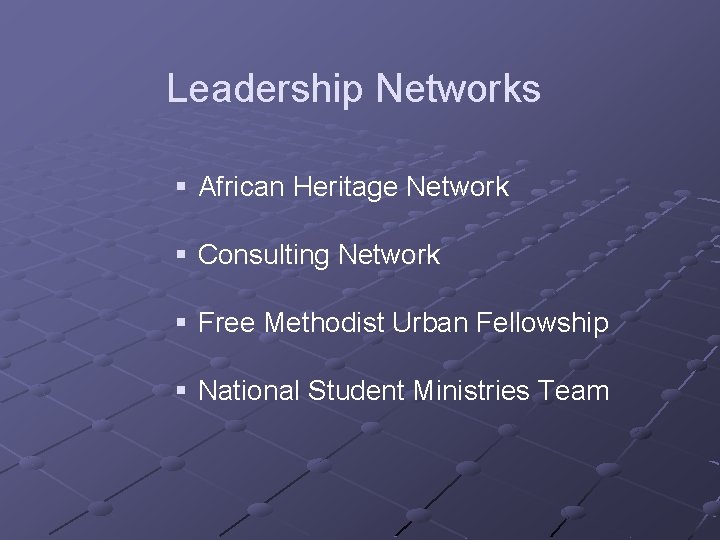 Free Methodist Church Membership Class Session 5 Scripture