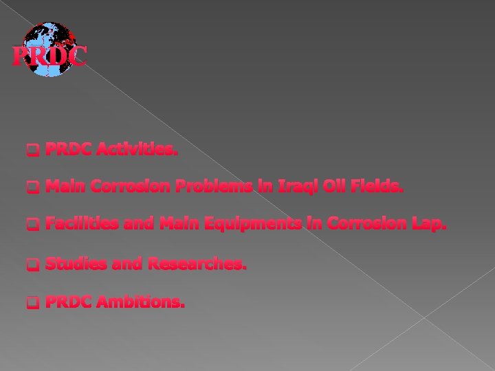 Republic of Iraq Ministry of Oil Petroleum Research