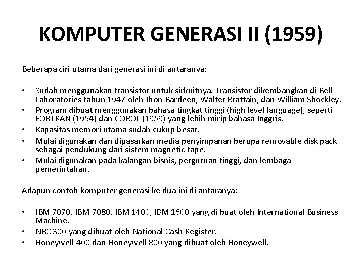 Modul 1 Pengertian dan Perkembangan Komputer Pokok Bahasan
