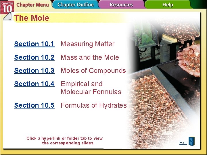The Mole Section 10 1 Measuring Matter Section