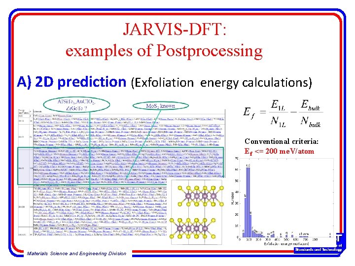 NIST DFTrelated databases a highthroughput way to investigate