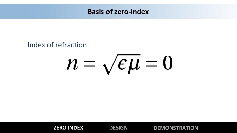 CMOSCompatible ZeroIndex Metamaterial Daryl I Vulis Yang Li