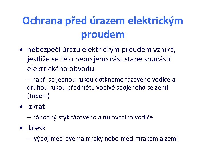 Elektrick spotebie v domcnosti Struktura prezentace otzky na