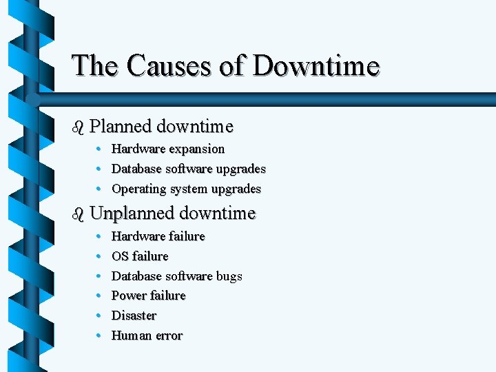 High Availability and Fault Tolerance in RealTime Databases