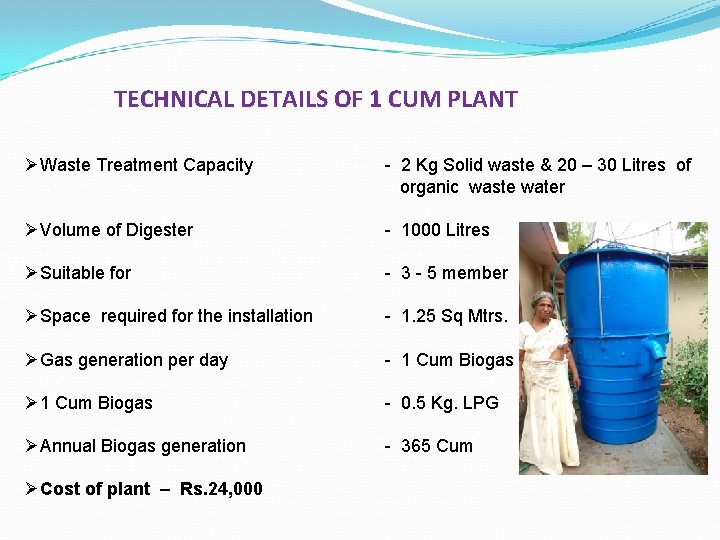Compact BIOGAS Plant Anti Mosquito Model PRESENTED By