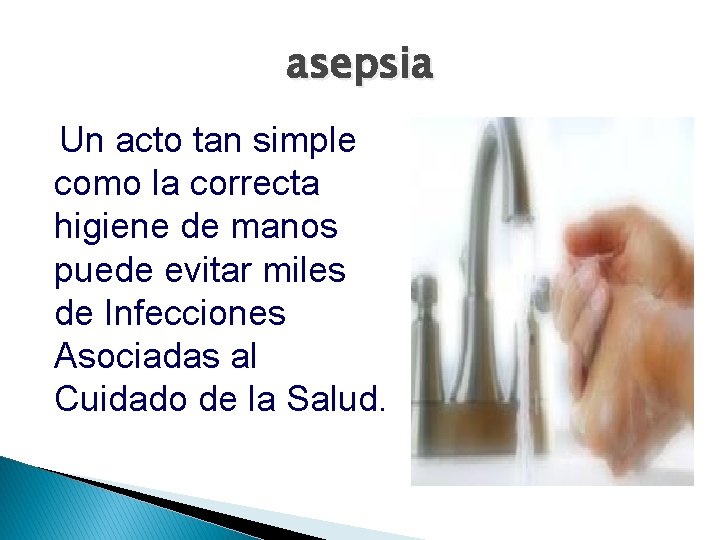 La NORMAS DE BIOSEGURIDAD Y ASEPSIA EN VACUNACION