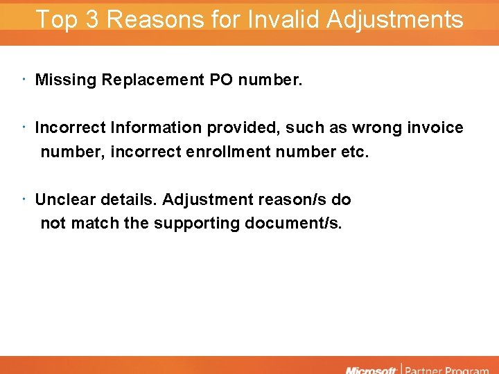 Adjustment COCP Barbara Kwok Licensing Operations Specialist Agenda