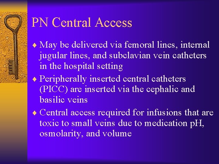 Parenteral Nutrition Graphic source http www rxkinetics comtpntutorial14