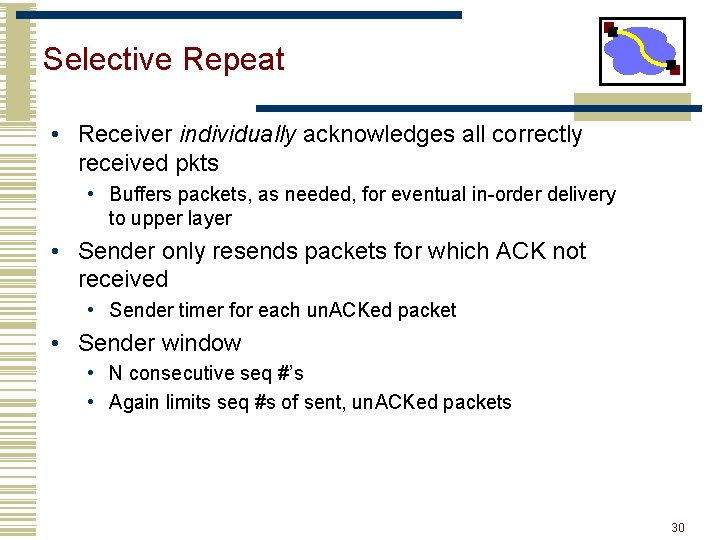 15 441 Computer Networking Lecture 15 Transport Protocols
