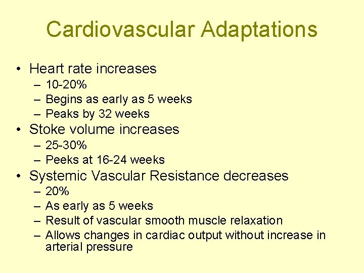 Physiology Psychology Maternal physiological adaptations to pregnancy The