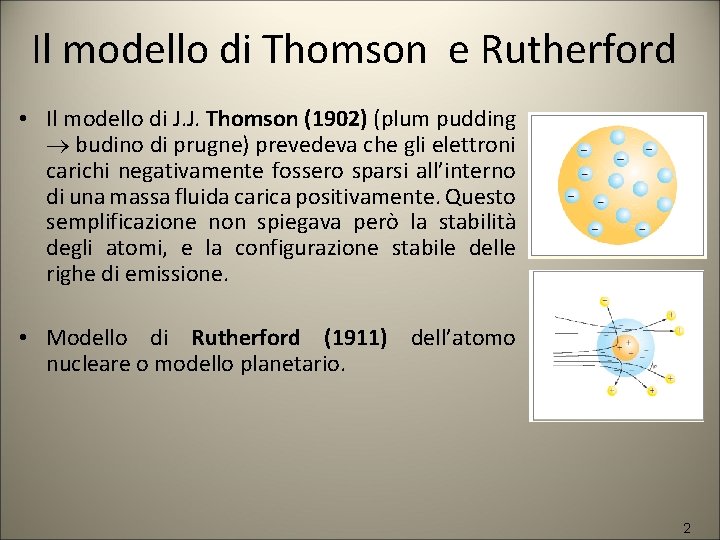 LA FISICA DEI QUANTI E LATOMO Liceo Romano