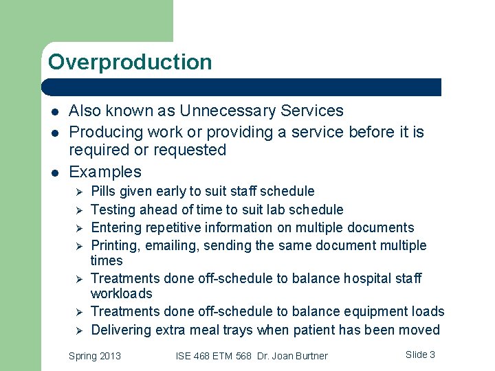 Lean Healthcare The Identification of Waste in Healthcare