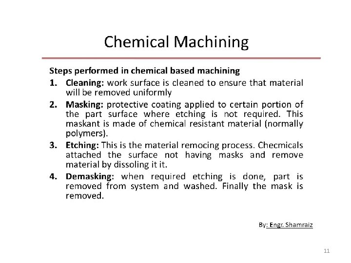 Advanced Manufacturing Processes MEC 6240 Syllabus General classification