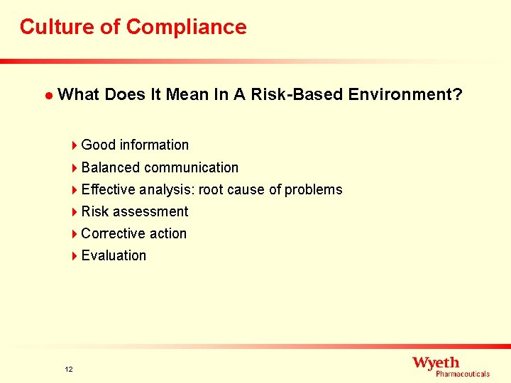 Building a Culture of Compliance and Risk Management
