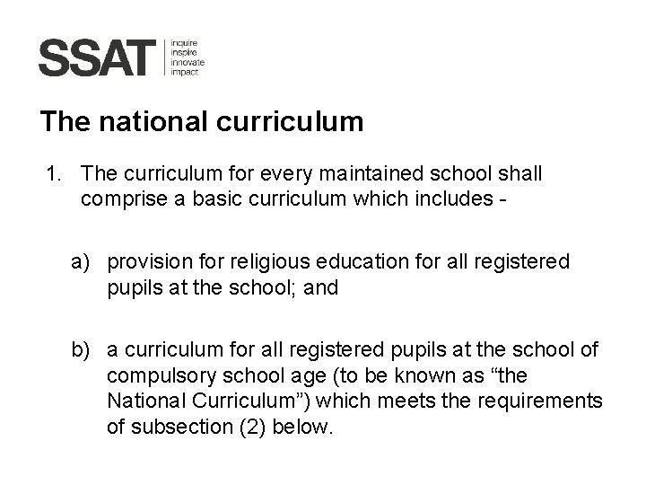 Principled curriculum design WSDN Curriculum Forum 14 March