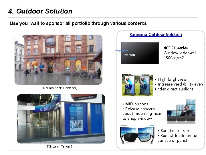 Samsung LFD solution proposal Banks First National Bank