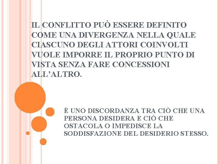QUALI SONO ALCUNI SINONIMI DI CONFLITTO Scontro Guerra