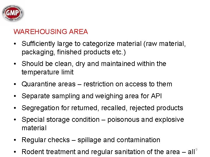GOOD MANUFACTURING PRACTICE By Ms Archana S Patil