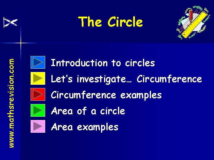 www mathsrevision com The Circle Introduction to circles