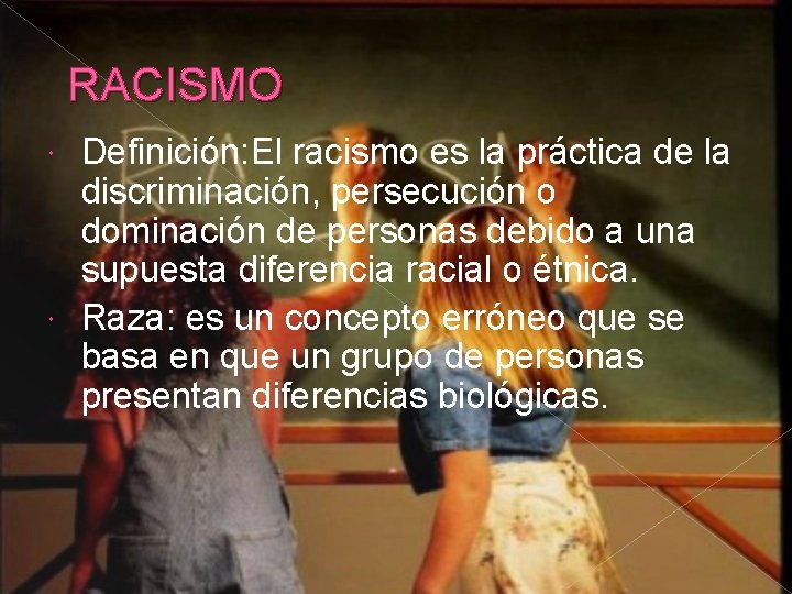 Diversidad cultural racismo y xenofobia NDICE Introduccin Origen
