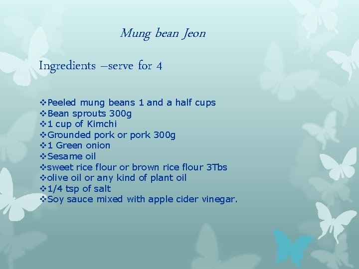 Korean Pancake Jeon English 1010 Jinhee Lee e