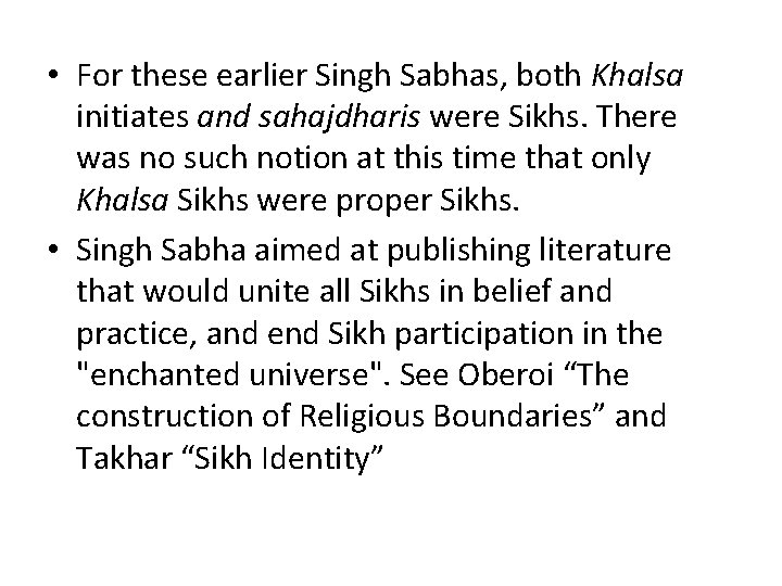 ISSUES OF IDENTITY IN THE SIKH PANTH Who