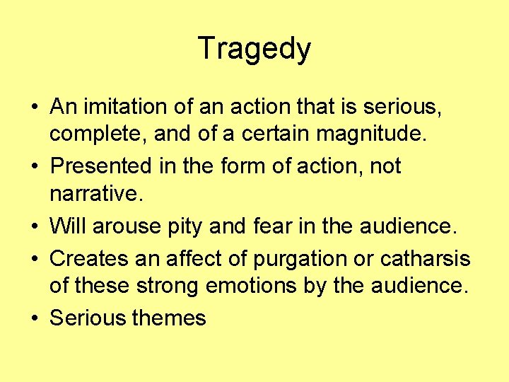 Elements Of DramaTheatre Some Fundamental Elements The Elements