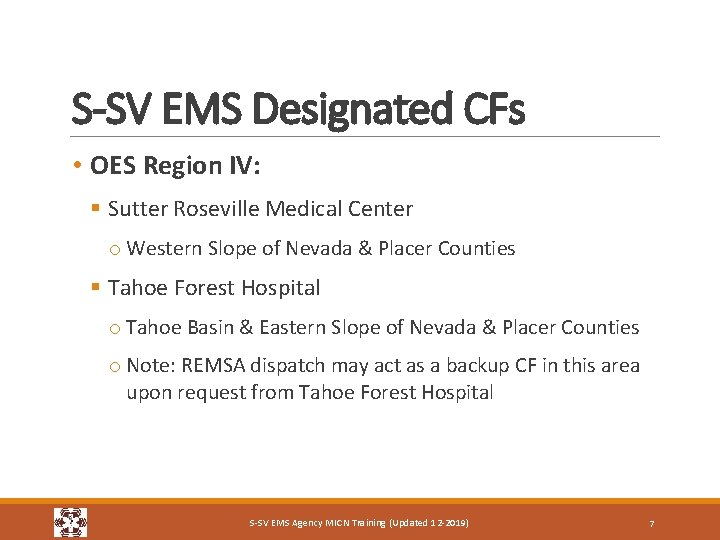 SSV EMS MICN Course Module 7 Multiple Casualty