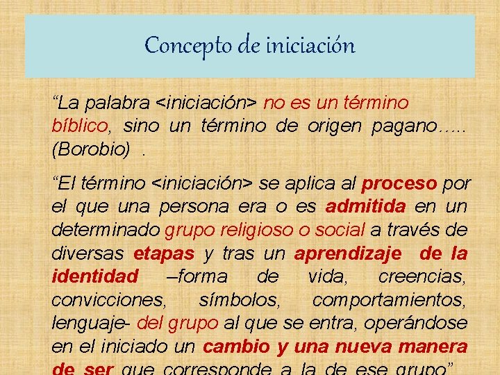 SACRAMENTOS DE INICIACIN CRISTIANA Reflexin catequticopastoral Concepto de