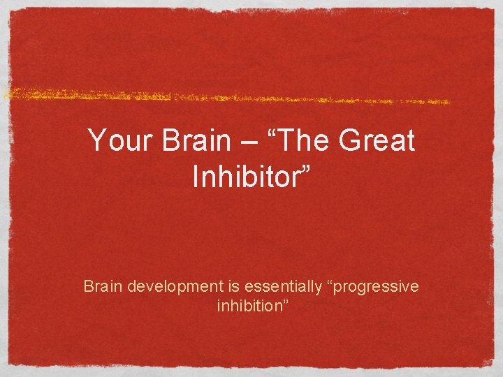 Understanding the Adolescent Brain Presented by Garfield GiniNewman