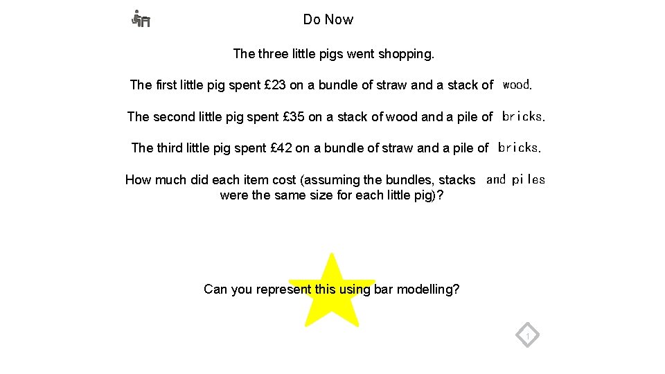 Problem solving skills The three little pigs Ken