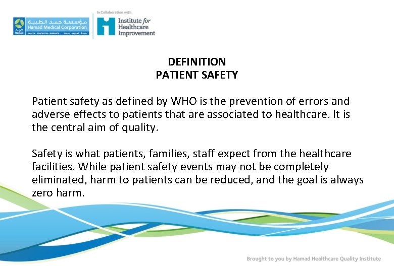 Workshop 5 Ethics in Quality and Patient Safety