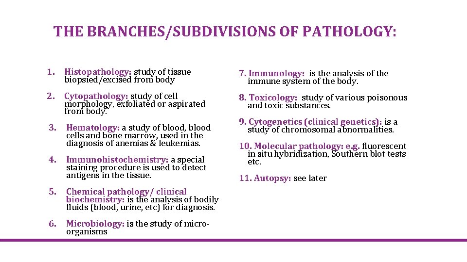 INTRODUCTION TO PATHOLOGY SUFIA HUSAIN ASSOCIATE PROFESSOR CONSULTANT