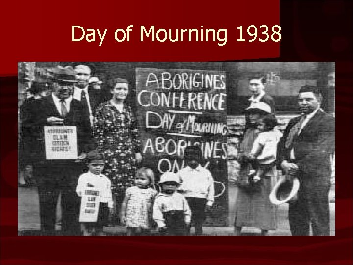 Changing Government polices towards Aboriginal people over time