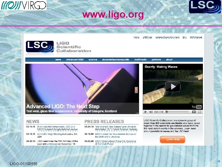 LIGO detectors past present and future Gabriela Gonzlez