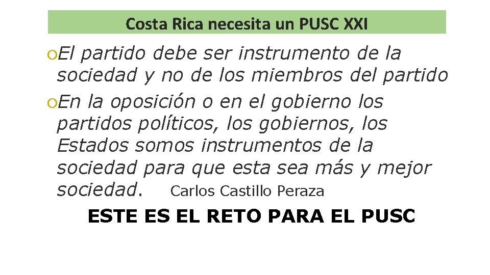 Reunin Fraccin Diputados PUSC Retos actuales al Socialcristianismo