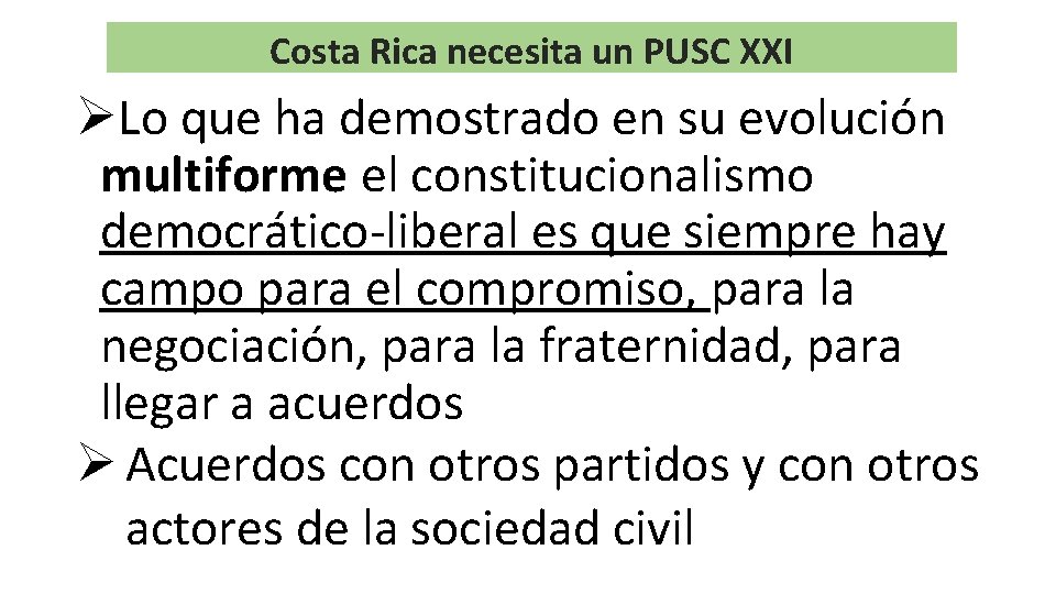 Reunin Fraccin Diputados PUSC Retos actuales al Socialcristianismo