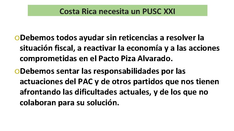 Reunin Fraccin Diputados PUSC Retos actuales al Socialcristianismo