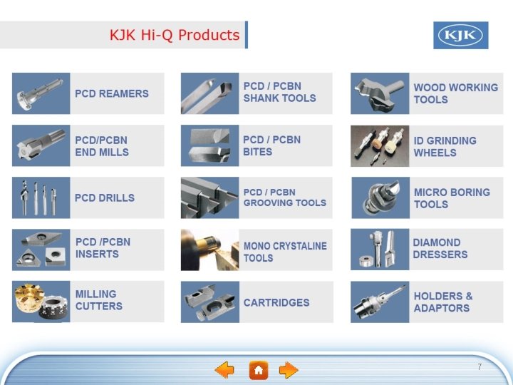 1 Management Desk 2 KJK Polydiamonds 3 Products