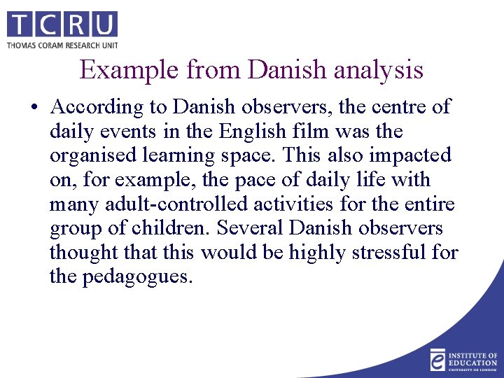 SOPHOS Second Order Phenomenological Observation Scheme Claire Cameron