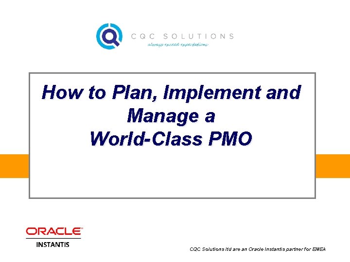 How to Plan Implement and Manage a WorldClass