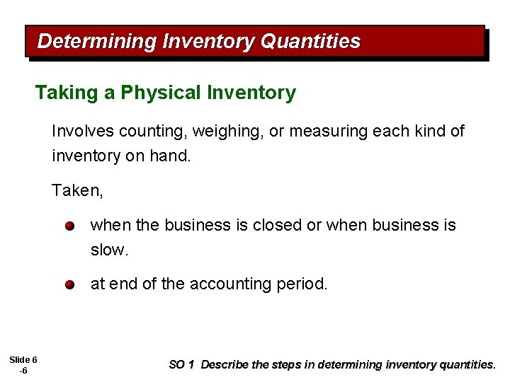 Slide 6 1 Chapter 6 Inventories Financial Accounting