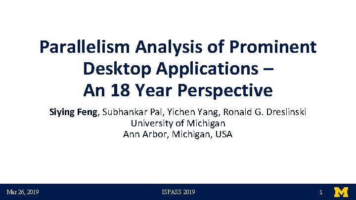 Parallelism Analysis of Prominent Desktop Applications An 18