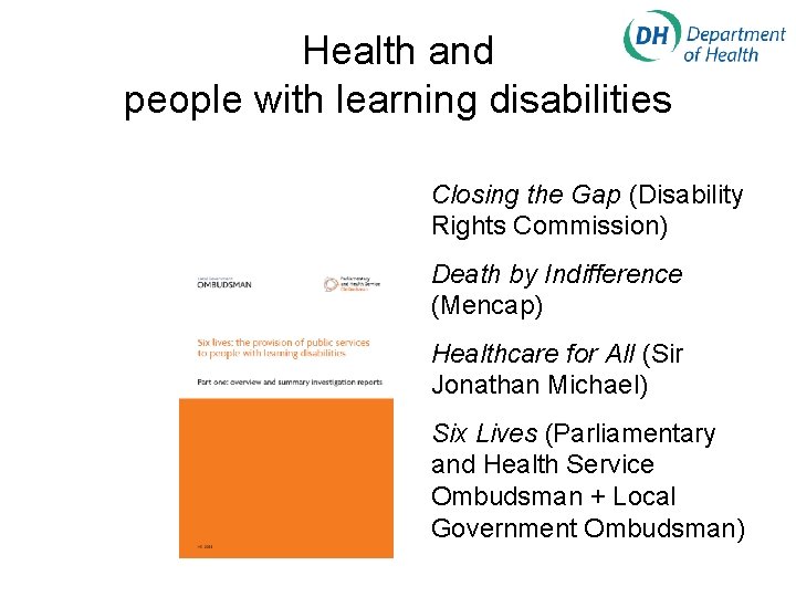 Commissioning for people with challenging behaviour Ben Dyson